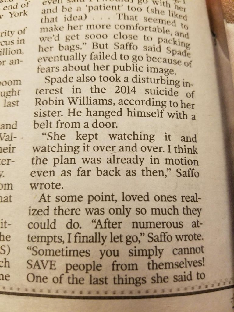 Kate Spade's Death: Reporting on Suicide Best Practices & Where Media ...