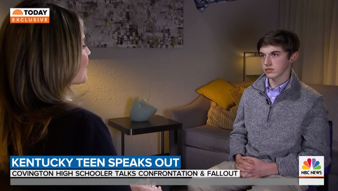 Covington Catholic student Nicholas Sandmann sues NBC Universal over ...